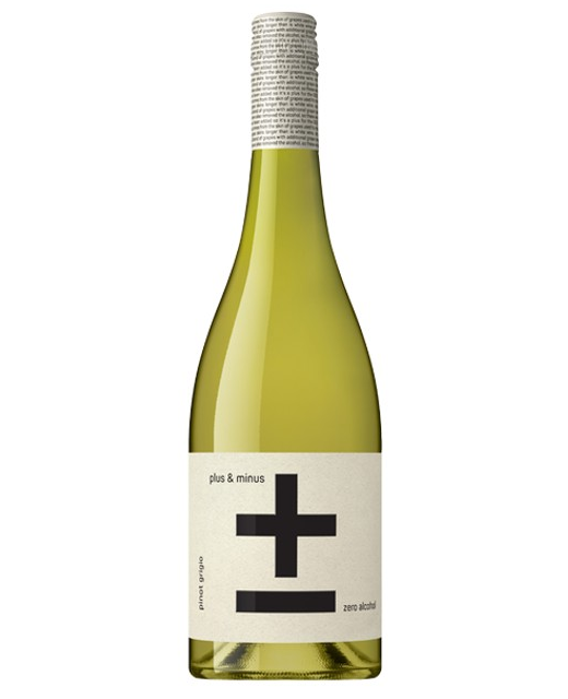 Plus & Minus Pinot Grigio Zero Alcohol - Wine - White, sparkling, Rose ...