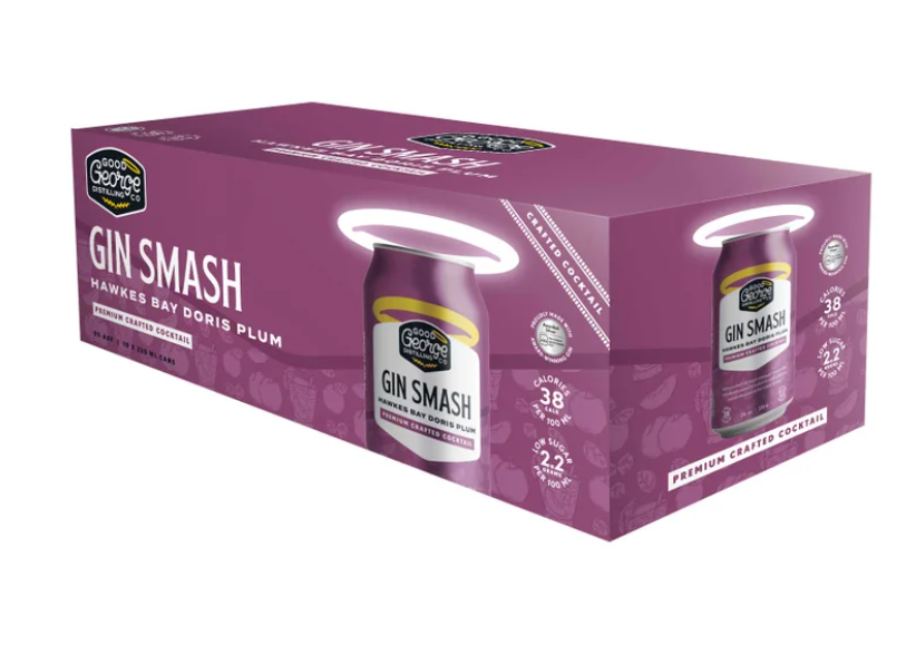 Good George Gin Smash 10pk cans - Premixed-Gin : Waipu Liquor Centre