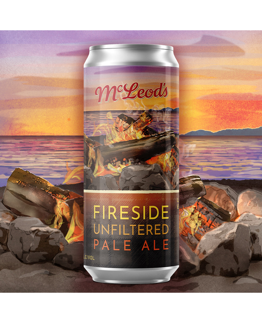 McLeod's Fireside Unfiltered Pale Ale 440ml - Beer-McLeods, Waipu ...